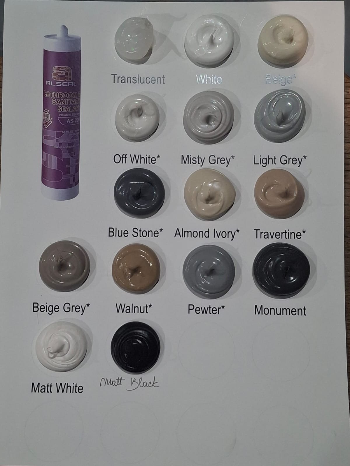 Bathroom & Sanitary Silicone Sealant: ALSEAL AS-206 Sealant - Sealand Bond